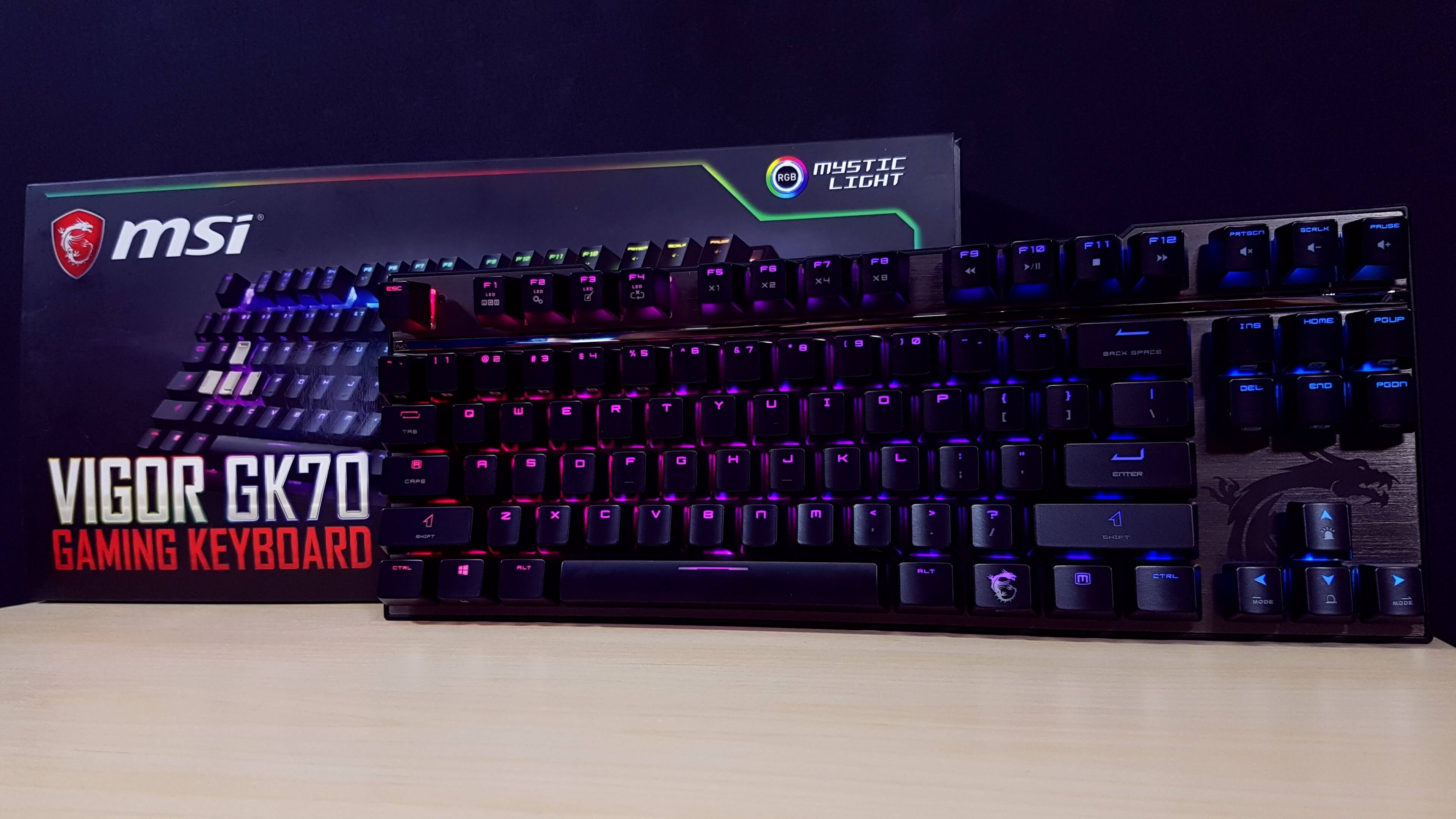 لوحة مفاتيح ميكانيكية صغيرة الحجم : مراجعة MSI Vigor GK70 - HDR247