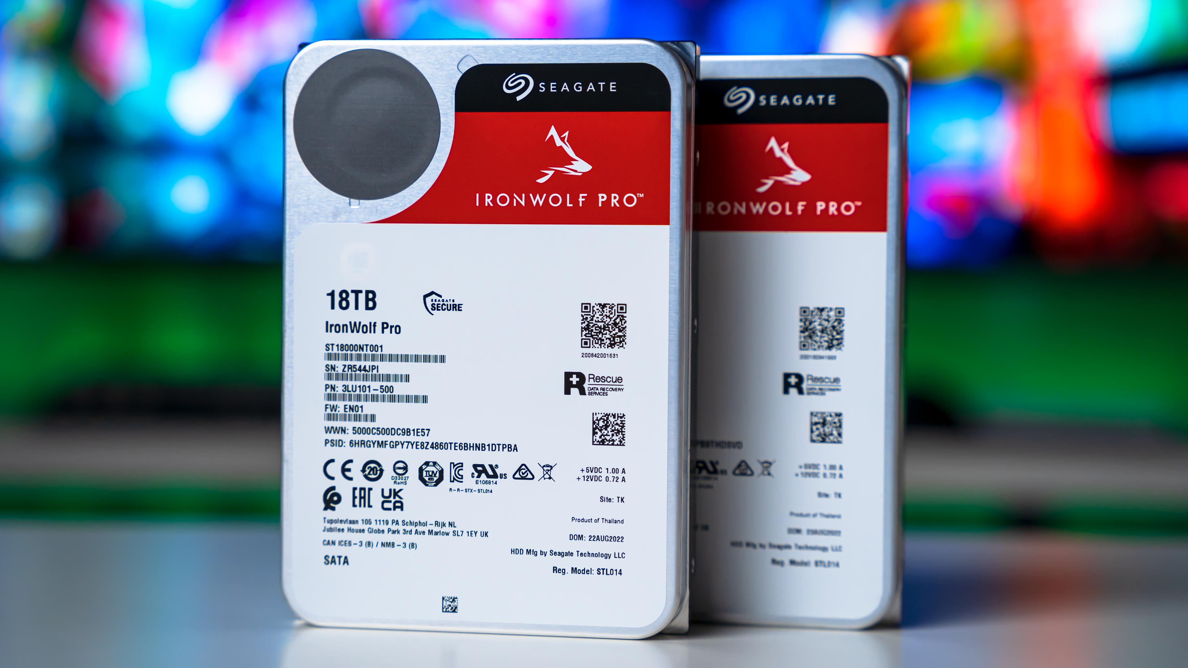 مراجعة Seagate IronWolf Pro 18TB : مساحة ضخمة بأداء رائع - HDR247